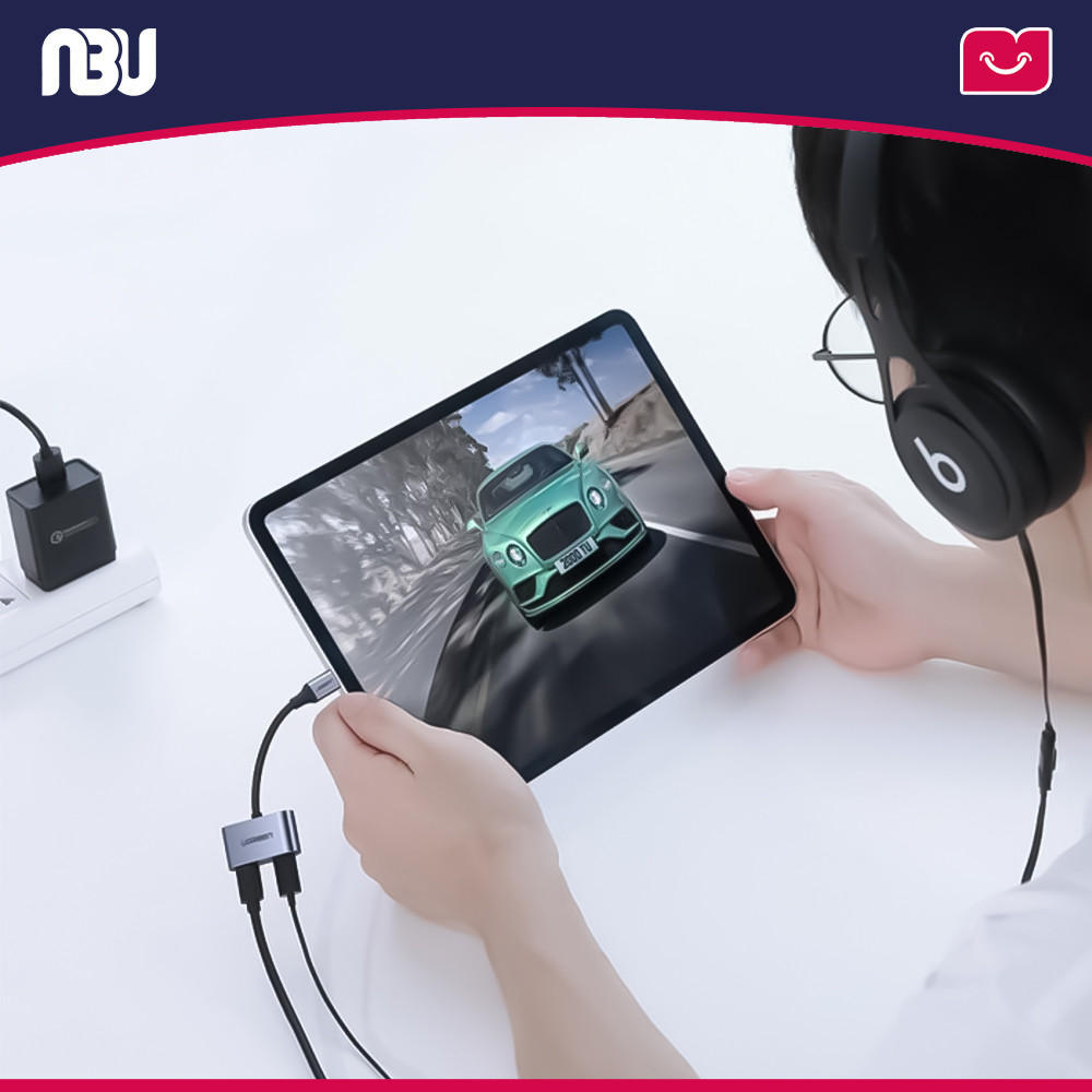 ابوشهاب مبدل 2 پورت Type C به Type C یوگرین مدل Cm232 کد 60165